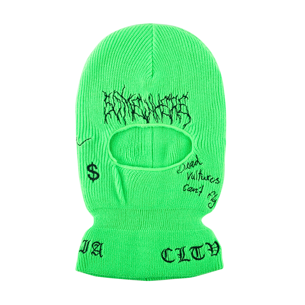Custom Acrylic Embroidered Full-Cover One-Hole Knit Ski Mask - Aungwinter